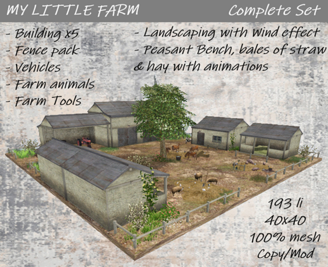 Second Life Marketplace - My Little farm - Complete Set 40x40